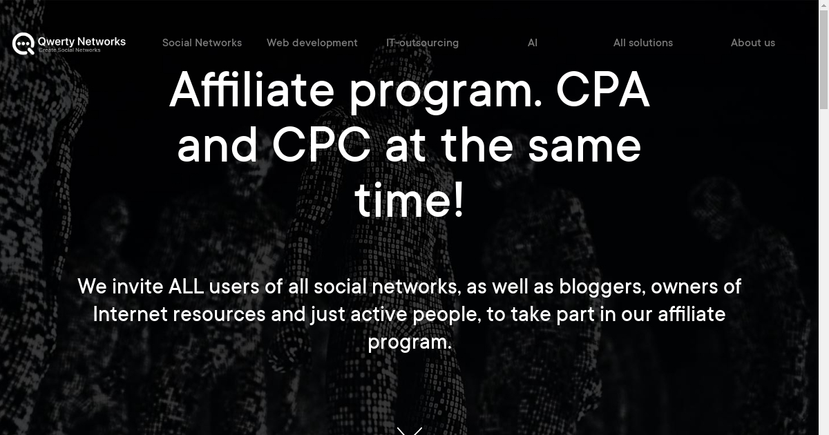 Affiliate program. CPA and CPC at the same time!